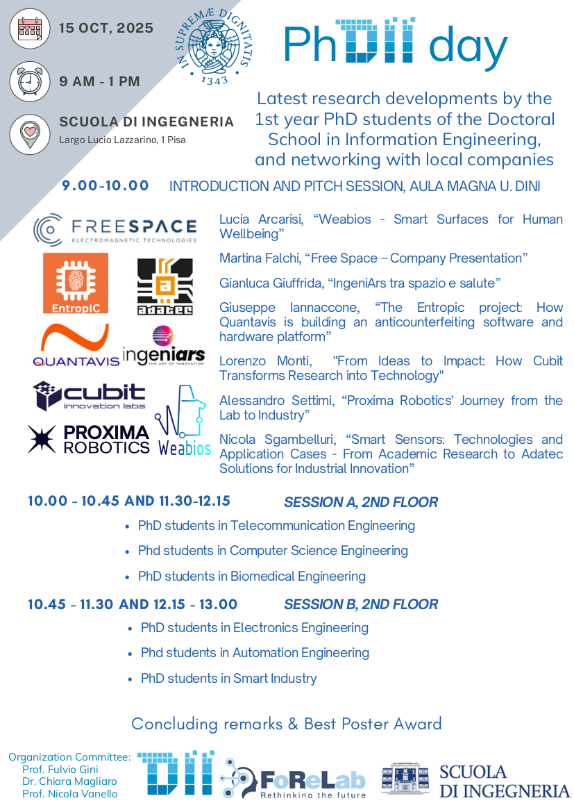 Ph DII Day | Dipartimento di Ingegneria dell'Informazione